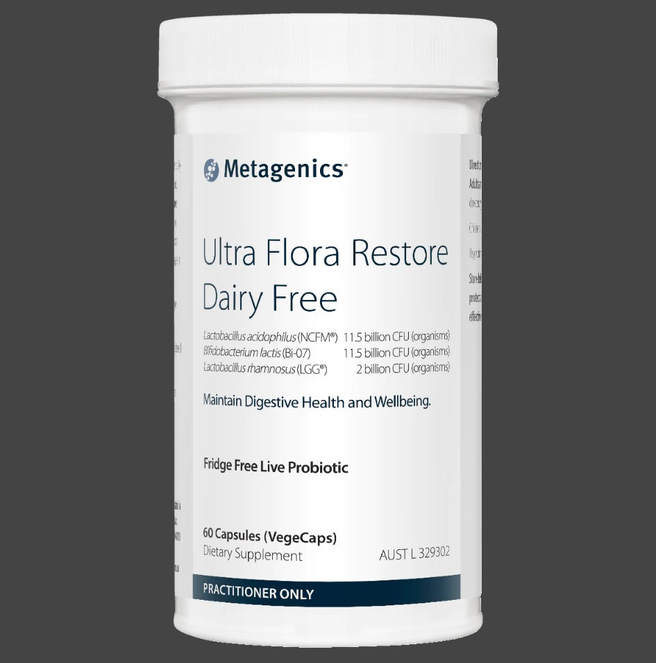 Metagenics Ultra Flora Restore Dairy Free 60 capsules – Pharmworld ...